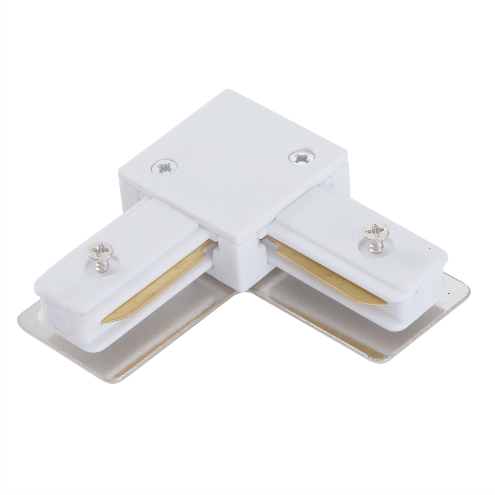 WHITE STANDART L-CONNECTOR (2 LINE) (TS)100sht - Tekled