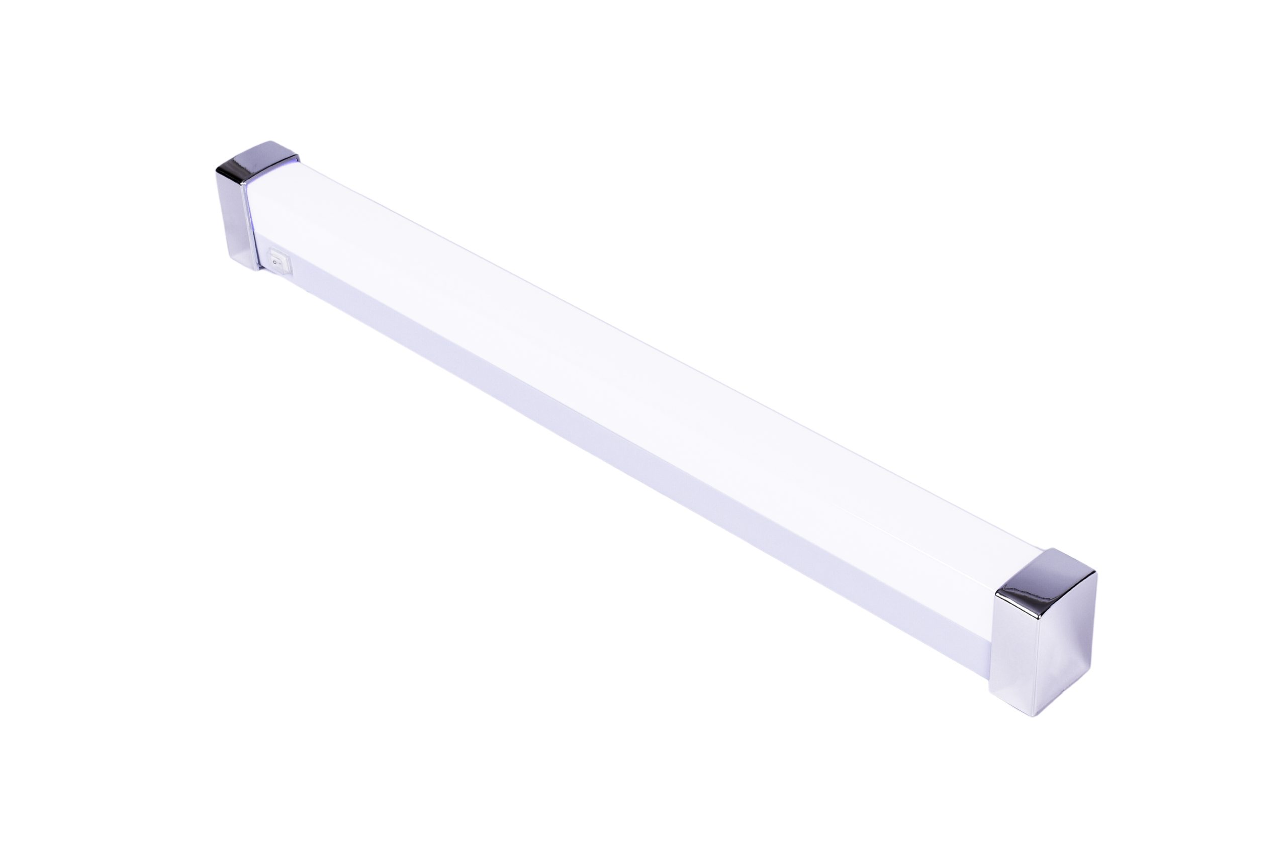 LED Mirror Bathroom Sanity Room Light 60cm 15W 4000K White+Chrome - Tekled