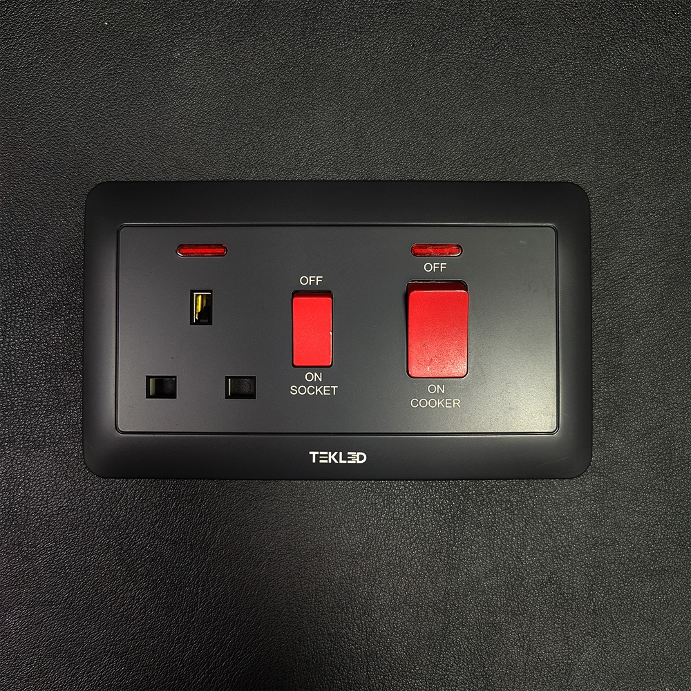 Black Cooker Unit controll swtich and socket Ghana - Tekled
