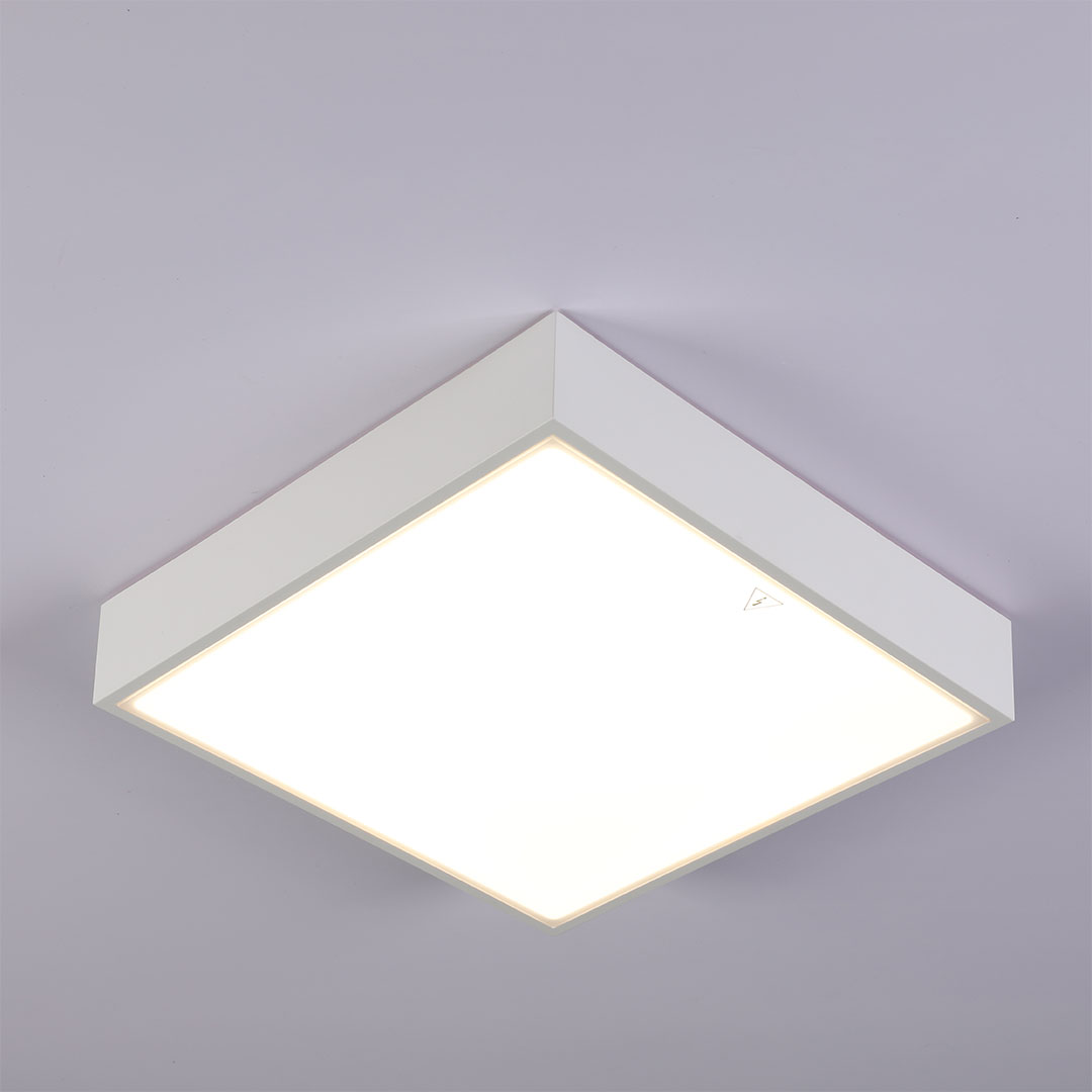 Square LED Bulkhead Light IP65 Ceiling Wall Interior Exterior 24W 4000K ...