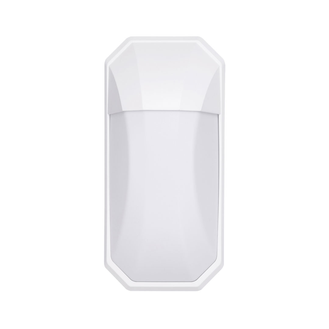 White Plastic LED Outdoor Wall Light 24W Cool White (TEKLED) - Tekled
