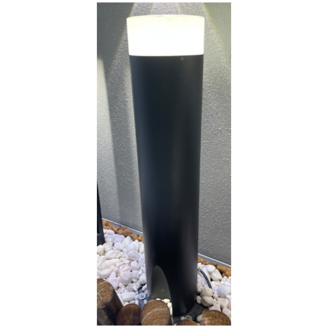 Cortez Black Outdoor Garden Post Pathway Light 3000K 10W - Tekled
